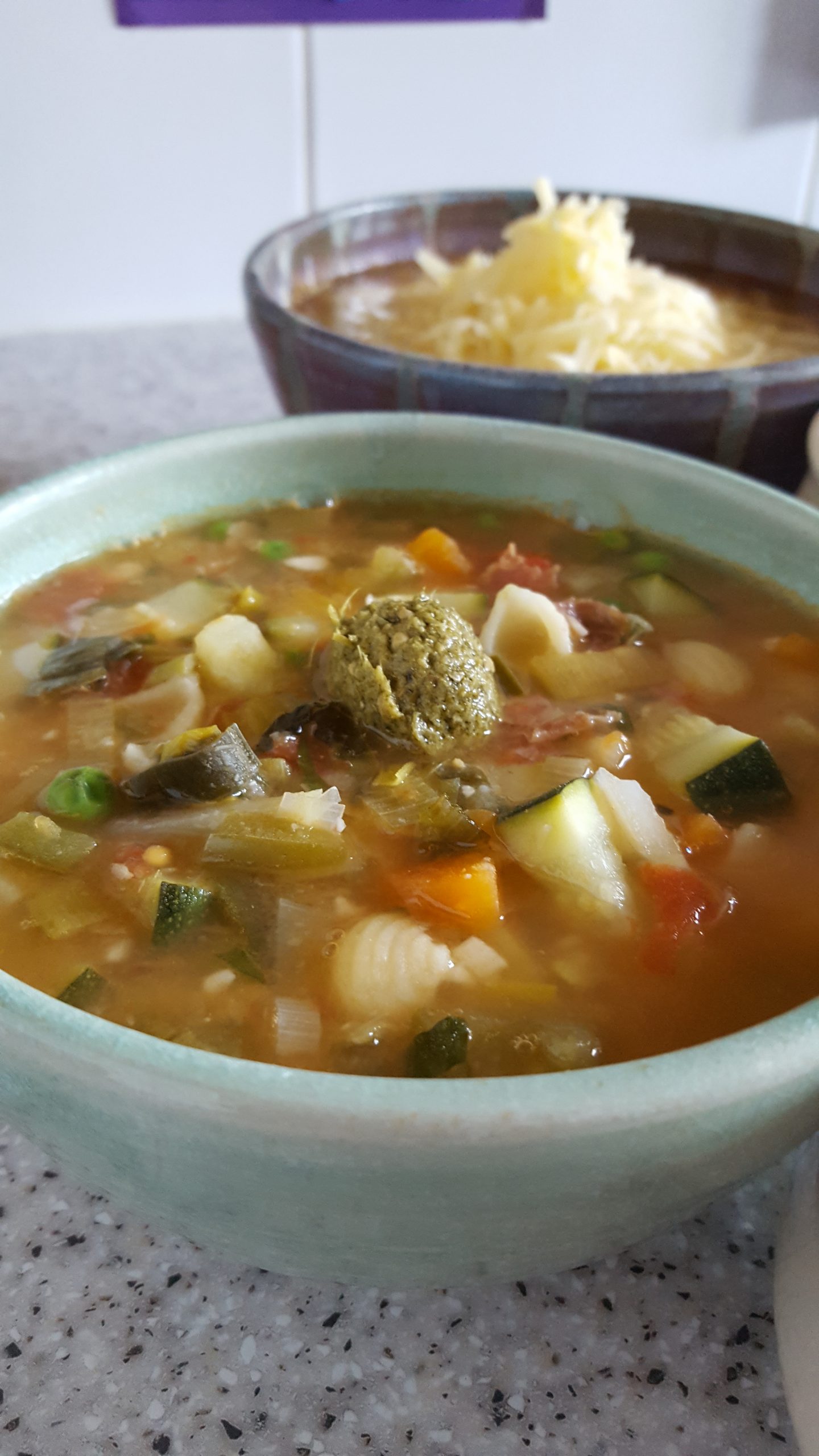 Minestrone Pasta Pesto Soup – Scran Plan